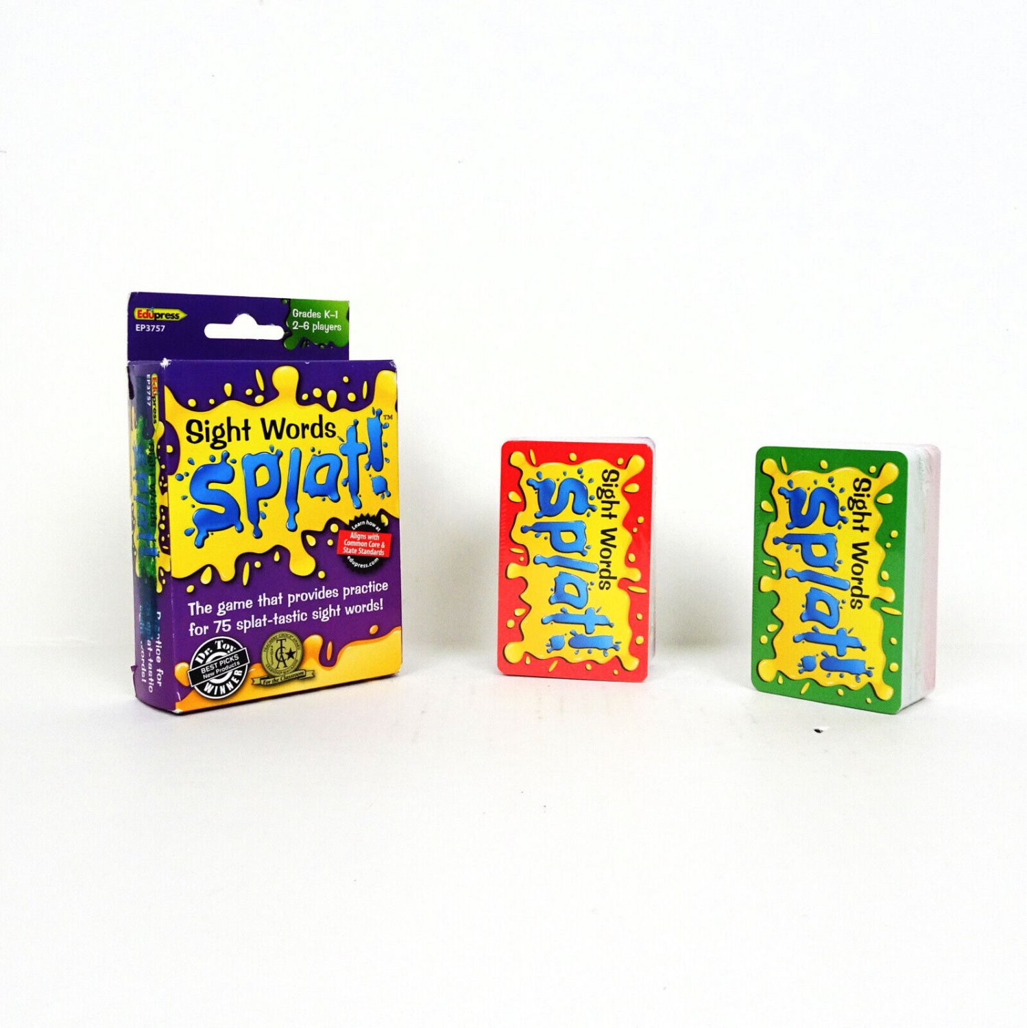 Sight Words Splat Card Game grade K - 1 Edupress 2-6 Players Words ...