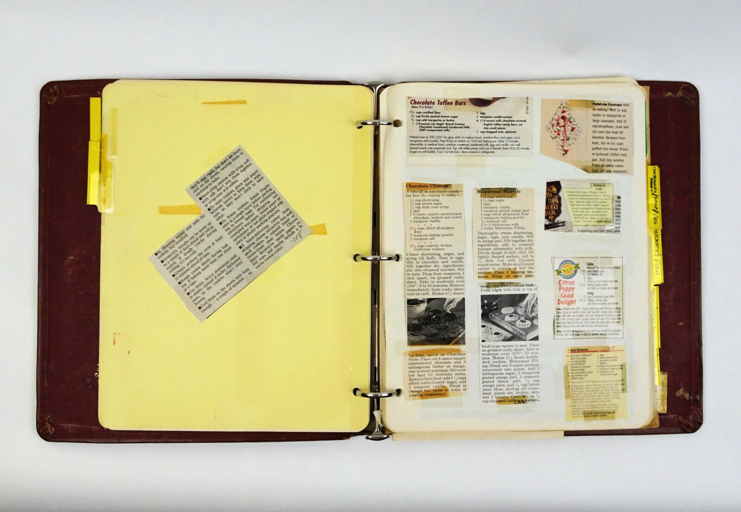 Vintage 1980 1990 Magazine Newspaper Cut Out Cooking Recipes Cookbook ...