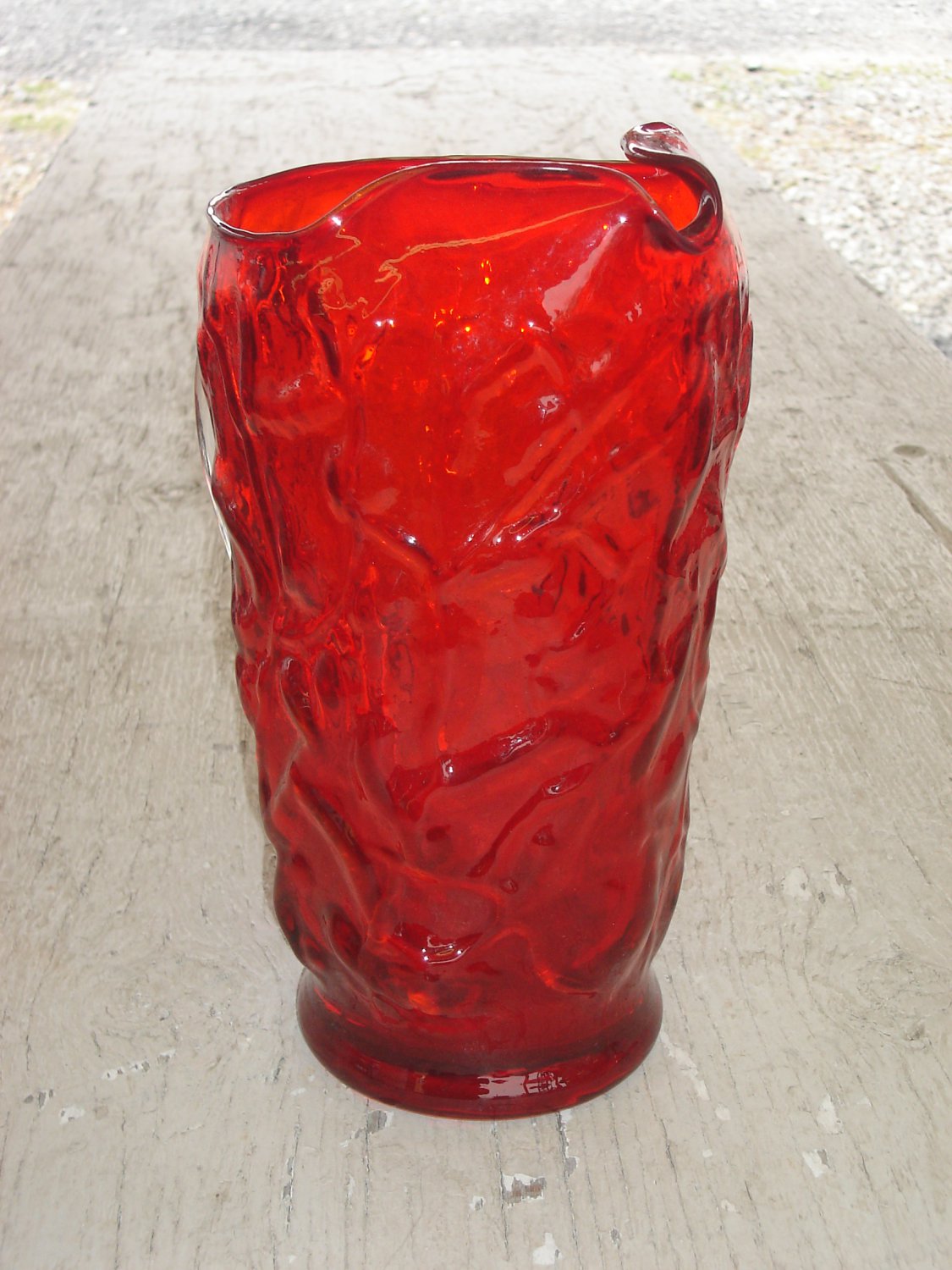 Seneca Driftwood Casual Royal Red Pitcher with clear handle