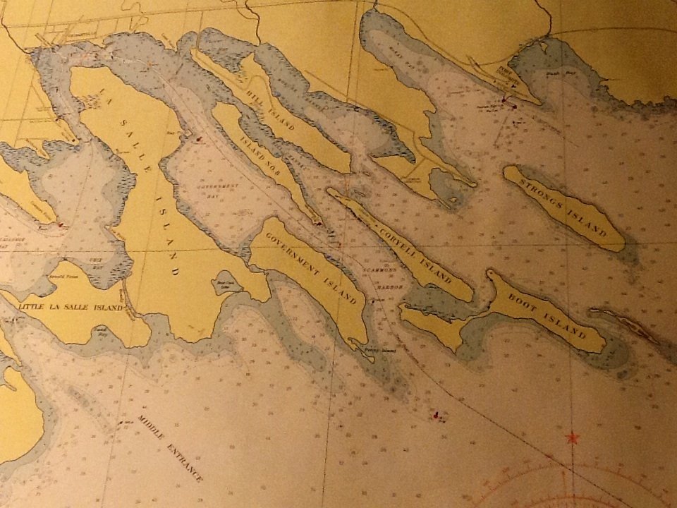 Lake Huron Survey Map, Les Cheneaux Islands Michigan No. 601, Color, 36 ...