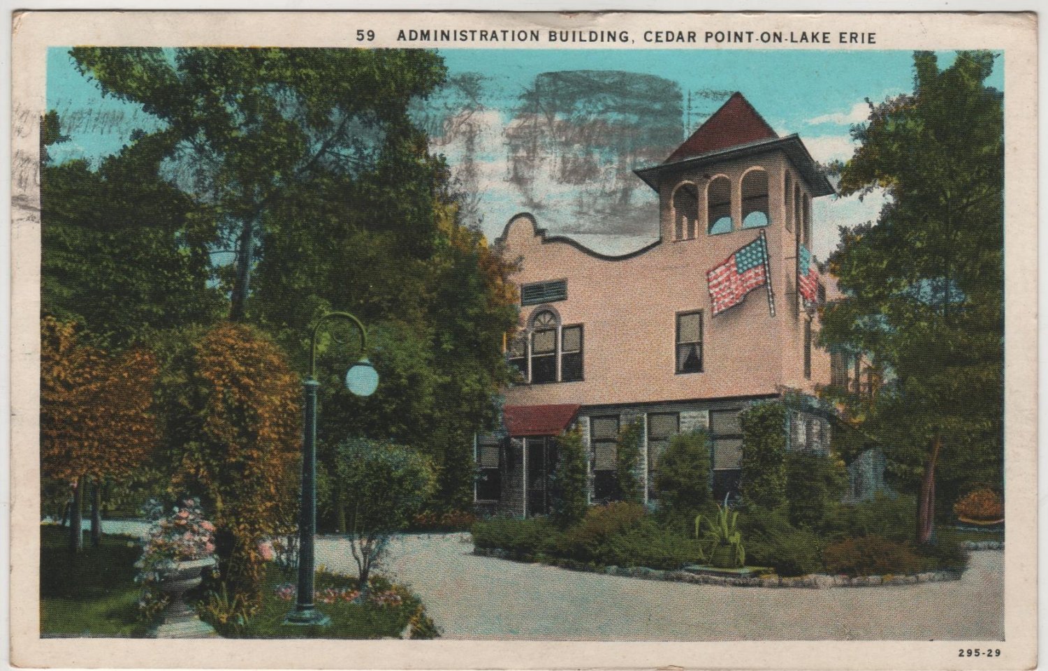 Cedar Point Ohio Postcard, Administration Building at Cedar Point-On ...