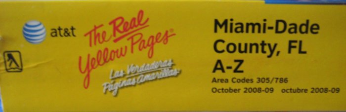 Phone Book THE REAL WHITE PAGES Miami-Dade FL 2005/2006