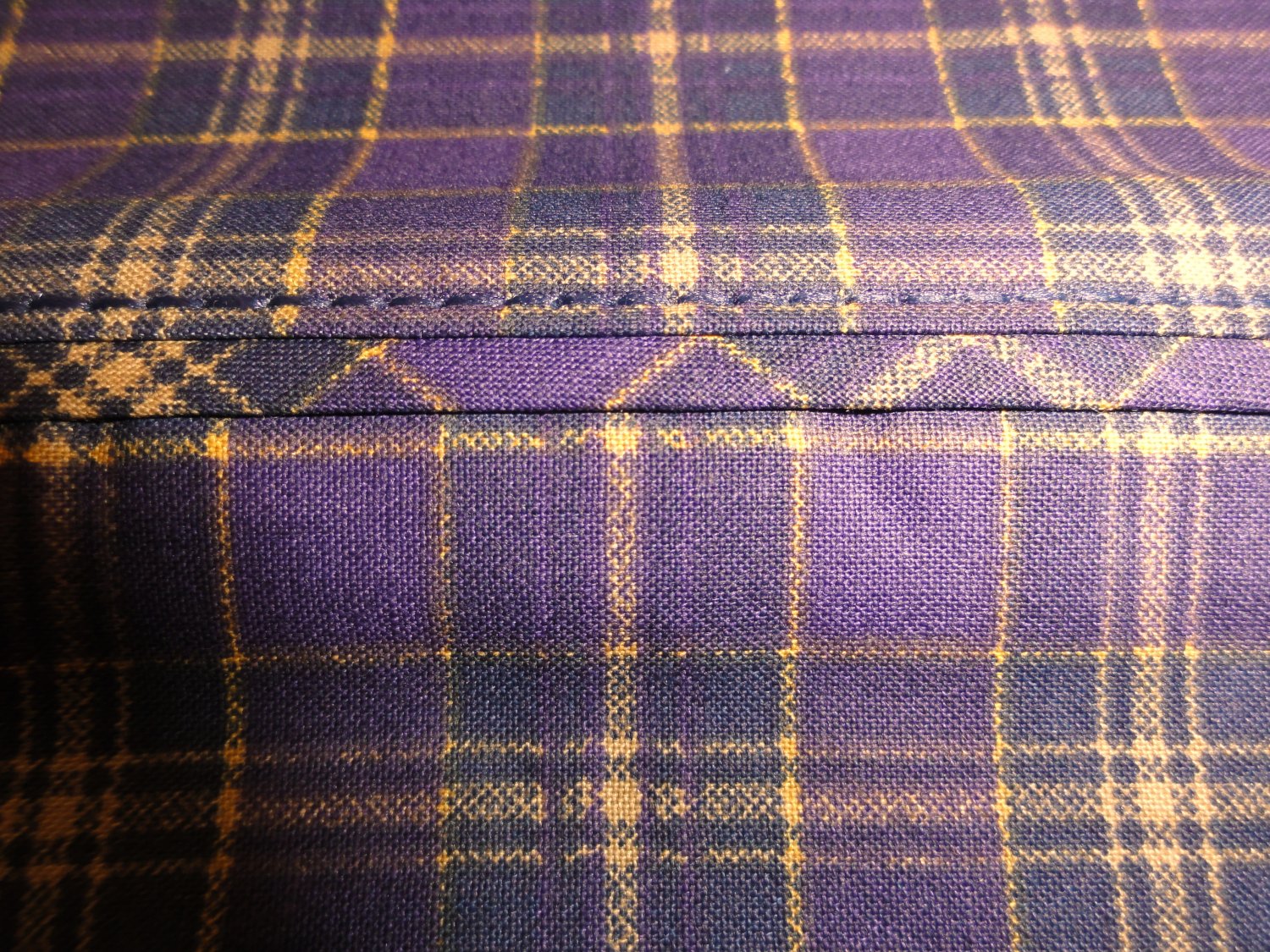 Ralph Lauren STUDIO LARGE CHECK Plaid Purple KING PILLOWCASES New