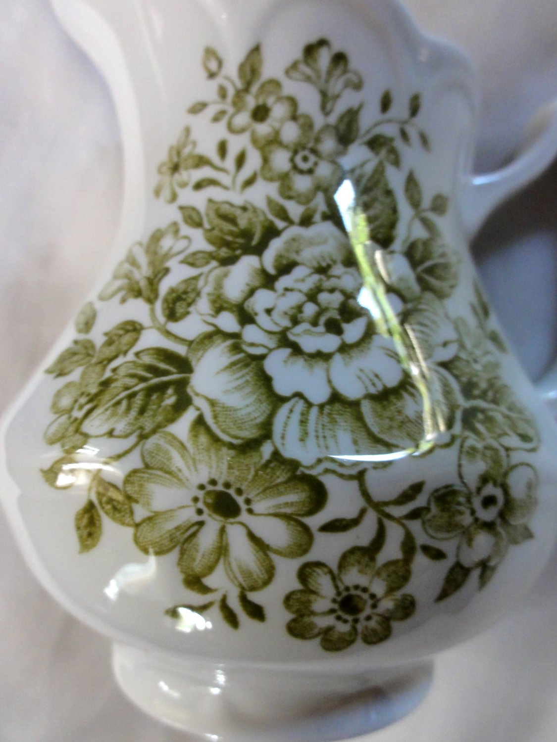 Royal Staffordshire J&G Meakin MILK CREAMER AVONDALE Green Ironstone ...