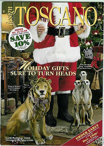 DESIGN TOSCANO CATALOG LATE HOLIDAY 2008