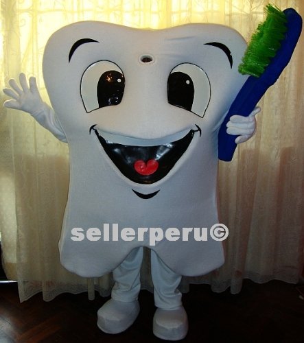 NEW ADULT TOOTH COSTUME DELUXE MASCOT up 5' 9"