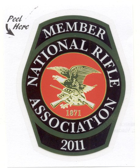 NRA 2011 decal sticker - new