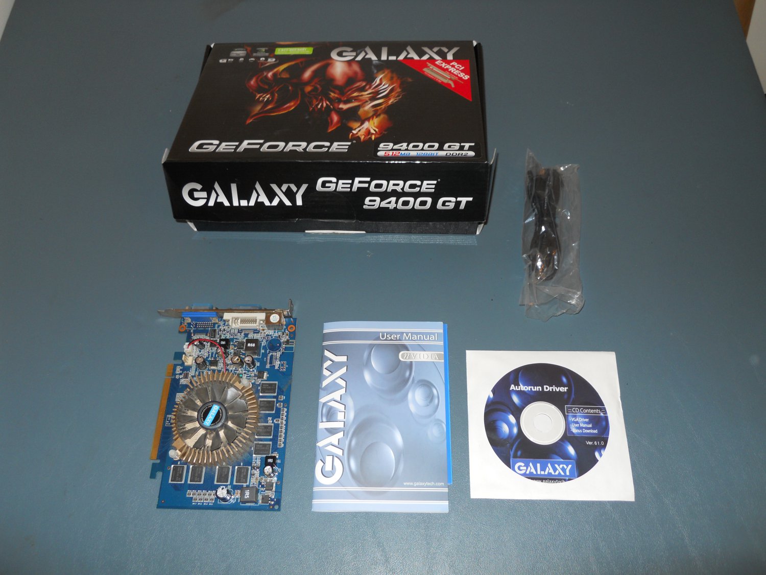 Galaxy GeForce 9400 GT Video Card 512MB DDR2 PCI-E 2.0 x16 Dual-Link ...