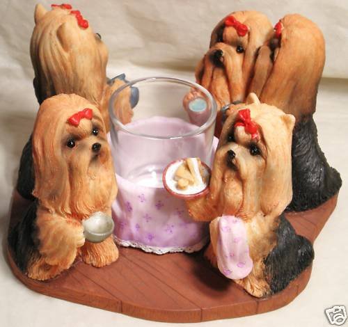 ADORABLE DOG THEMED CANDLE HOLDER BRAND NEW
