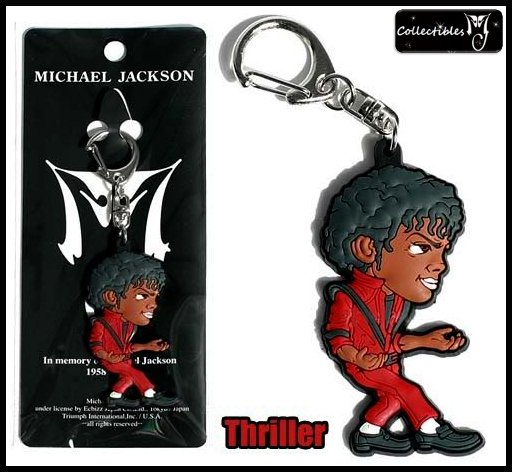 Michael Jackson Keychain Thriller OFFICIAL MJ llavero Portachiavi