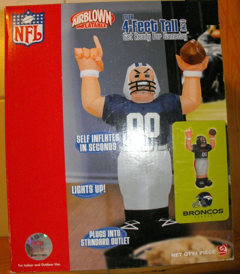 DENVER BRONCOS AIRBLOWN INFLATABLE FOOTBALL PLAYER NIB