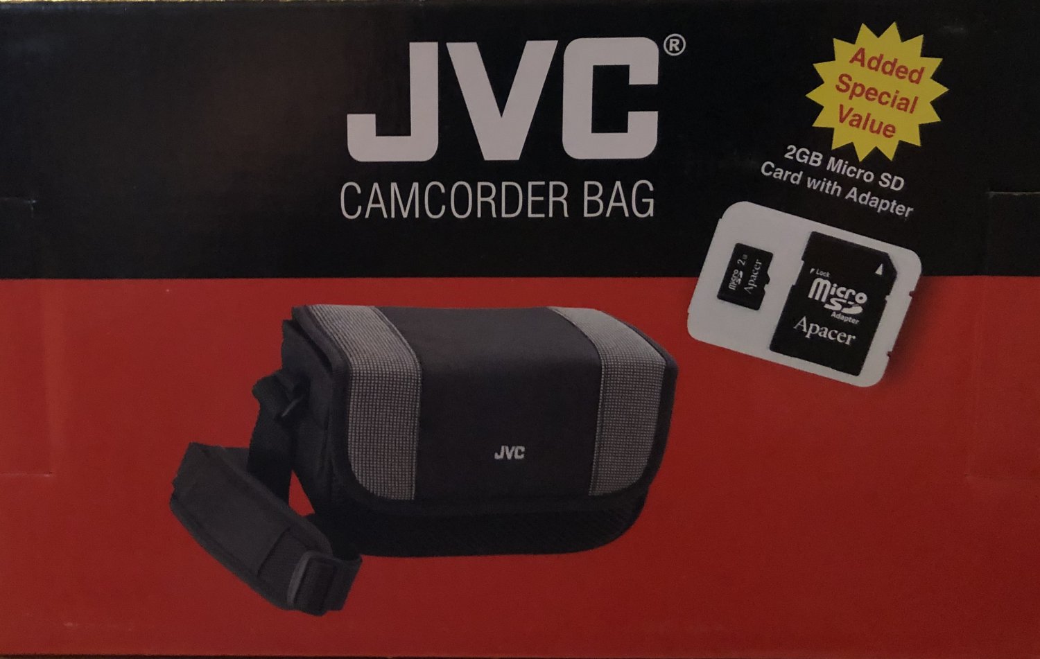 CAMCORDER BAG by JVC w/2GB Micro SD Card and Adapter