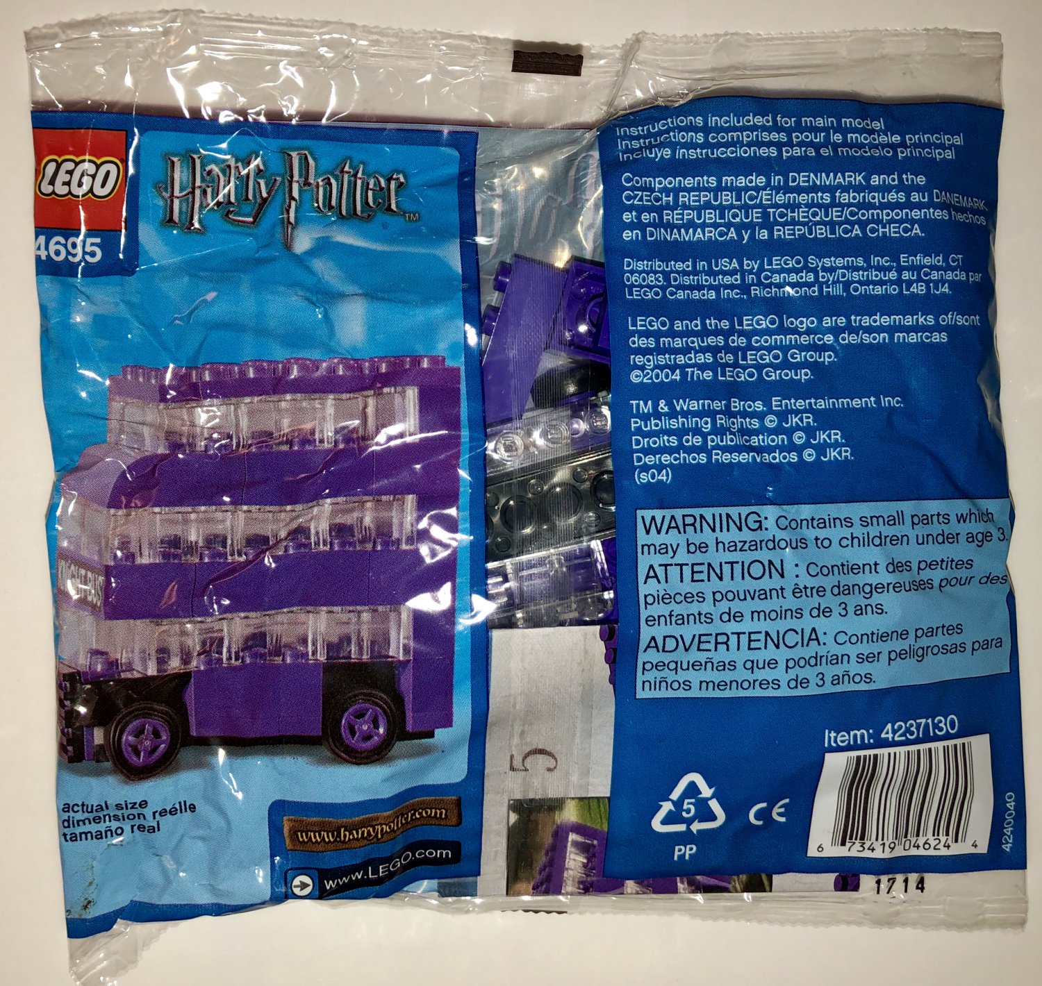 LEGO HARRY POTTER Knight Bus, #4695, RETIRED & RARE, BNIP
