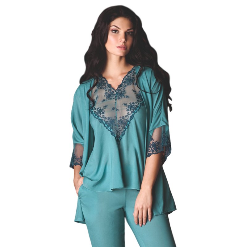 Women's Robe Sheer Mesh Transparent Lightweight Lounge Wear Vova Cosima ...