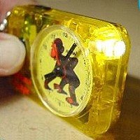 Curious George Keychain Clock with Light and Alarm