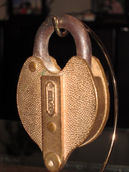 Yale Solid Brass Railroad Lock