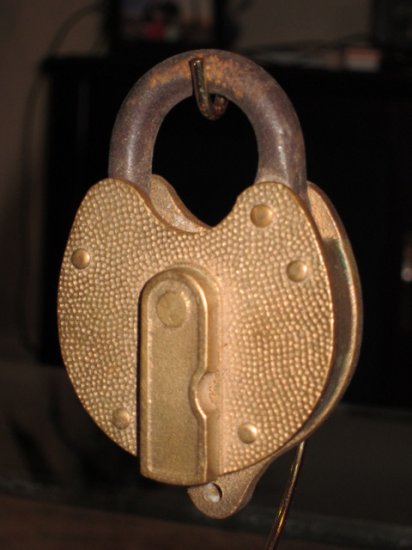 Yale Solid Brass Railroad Lock