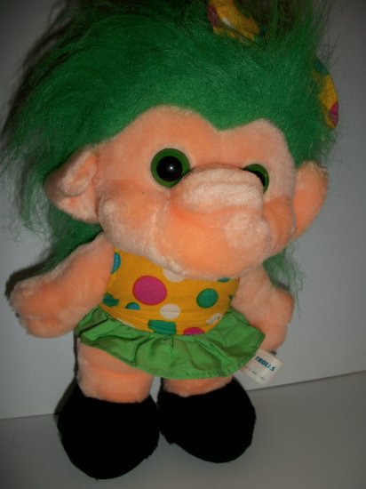 TROLIO TROLLS "POLKA DOT DRESS" PLUSH TROLL DOLL