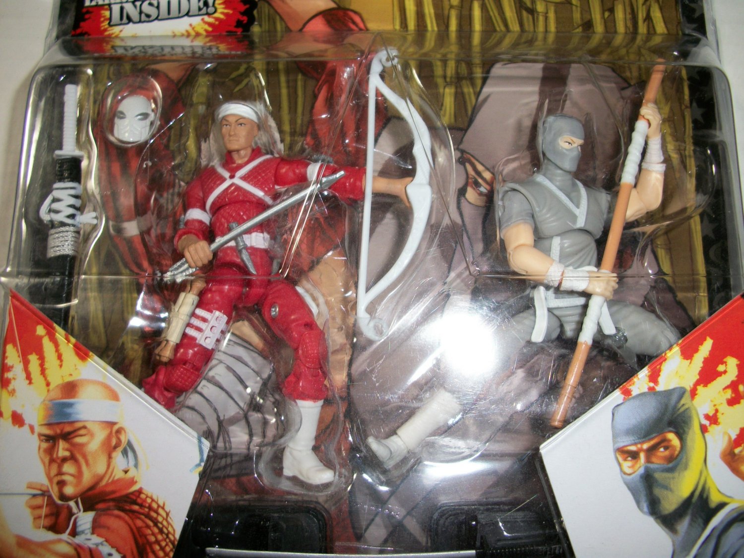 GI JOE 2008 SNAKE EYES/ HARD MASTER COMIC 2-pack