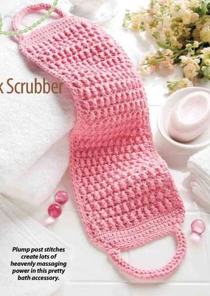 Y818 Crochet PATTERN ONLY Massaging Back Scrubber Pattern
