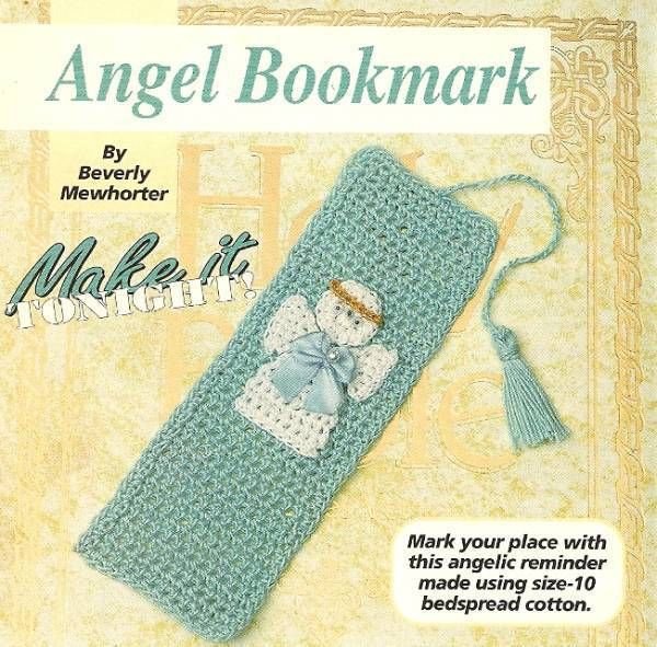 Y157 Crochet PATTERN ONLY Sweet Angel Bookmark