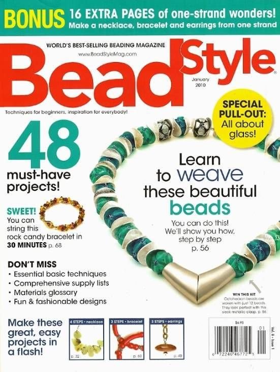 X289 Magazine Back Issue Bead Style Magazine January 2010