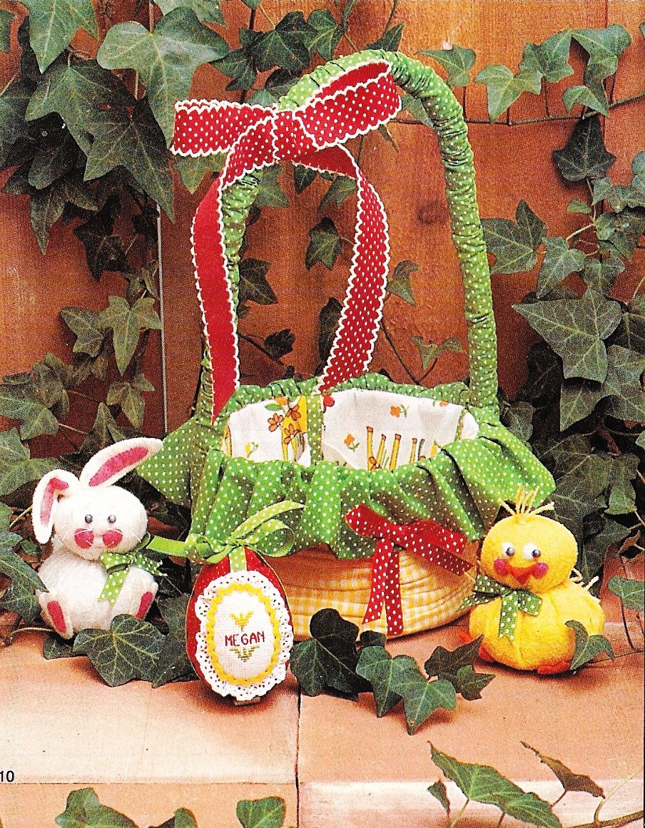 W966 Sewing PATTERN ONLY Easter Baskets Bunny / Chick Dolls Eggs