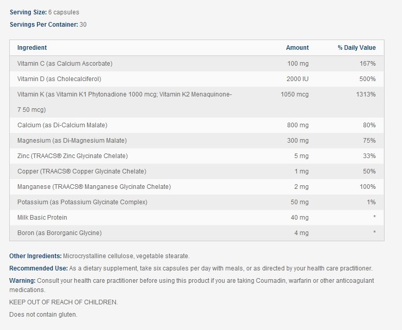 OsteoForce Supreme - 180 Vegetarian Capsules - Designs for Health