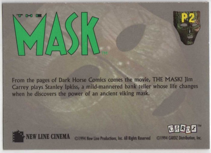 The Mask! Promo Trading Card P2 (Cardz) - Jim Carrey