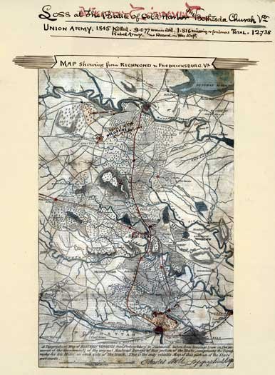 Defenses of Richmond Fredericksburg Wilderness Battle Virginia 1864 ...