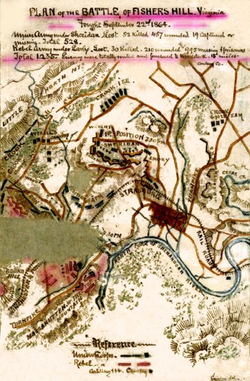 Union and Rebel at Rappahannock and Rapidan Rivers Civil War map by Sneden