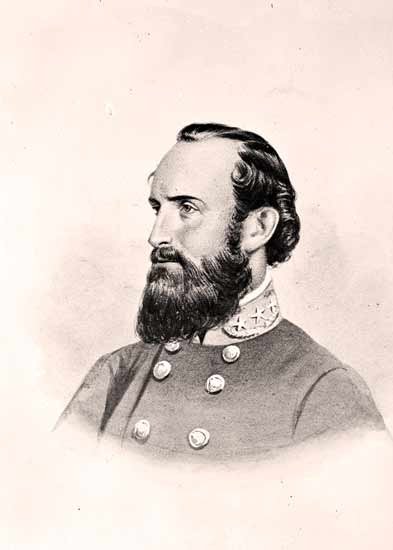 General Stonewall Jackson portrait Civil War canvas art print by ...