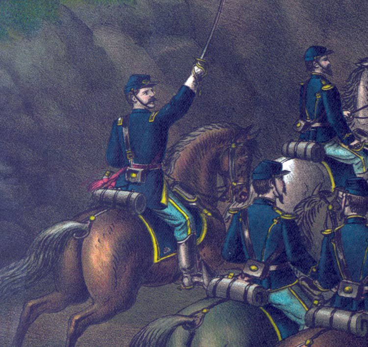 Resaca Battle 1864 Sherman Civil War canvas art print Kurz & Allison