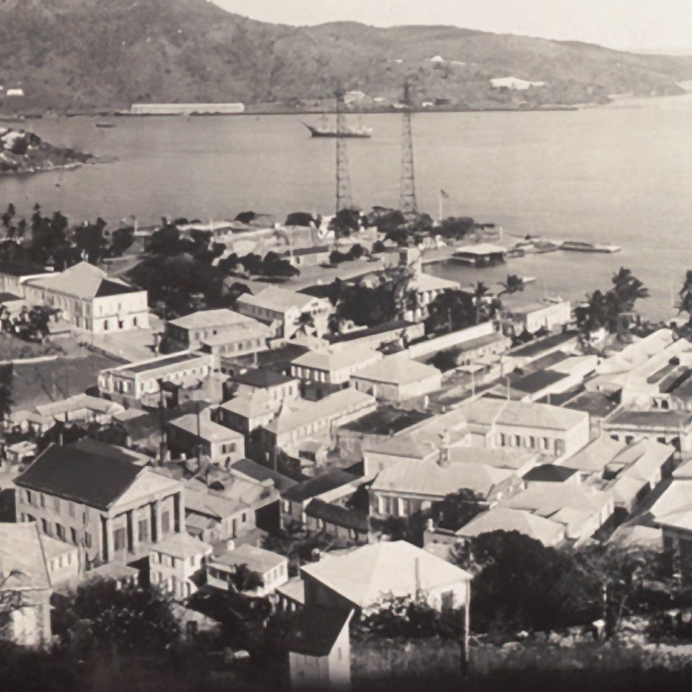 Charlotte Amalie St Thomas Harbor View US Virgin Islands 1922 Photo Art ...