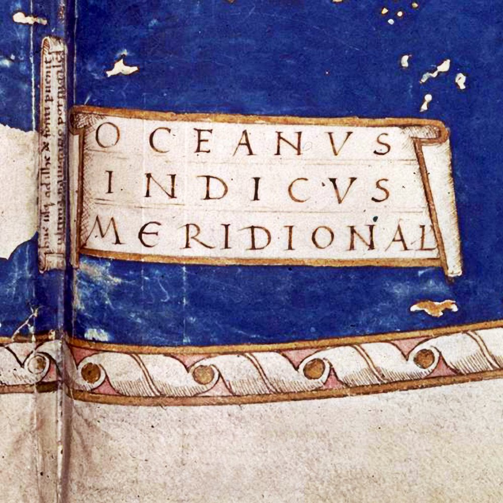 World Map 1489 Manuscript Art Print by Henricus Martellus