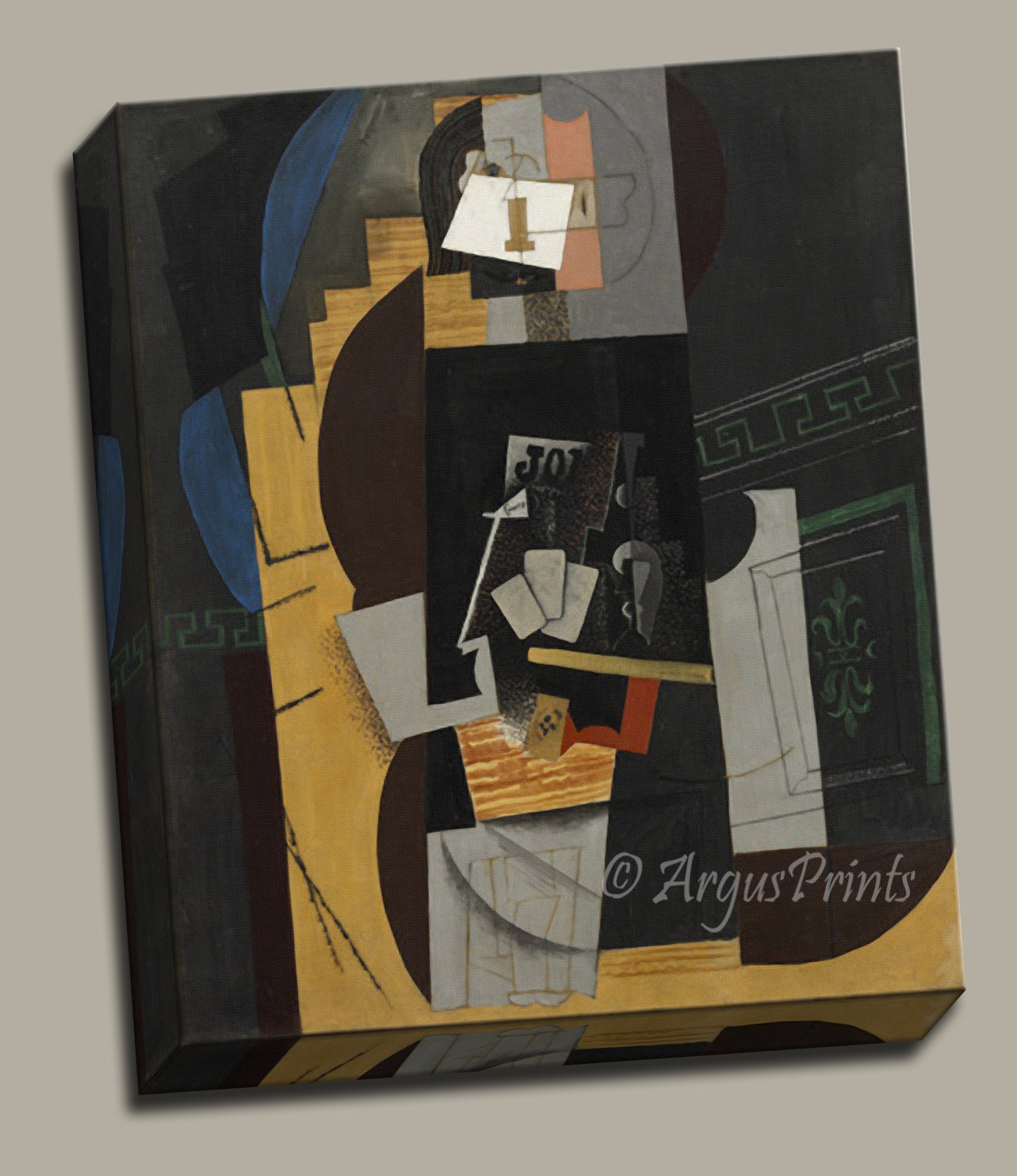 Cubism Card Player Gallery Wrap canvas art print Picasso