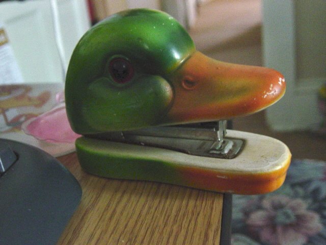 Vintage Mallard Duck Head Stapler Made in Japan #301264