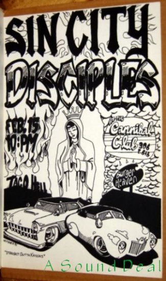 SIN CITY DISCIPLES Texas '91 Cannibal POSTER Tenderloin