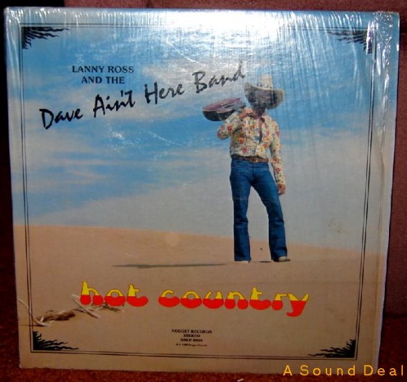LANNY ROSS DAVE AIN'T HERE BAND HOT COUNTRY PRIVATE LP