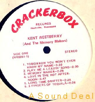 KENT WESTBERRY RARE PRIVATE SONGWRITER LP AUTOGRAPHED
