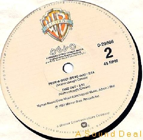 DEVO '82 Peek-A-Boo! 12" DUB REMIXES NM Promo