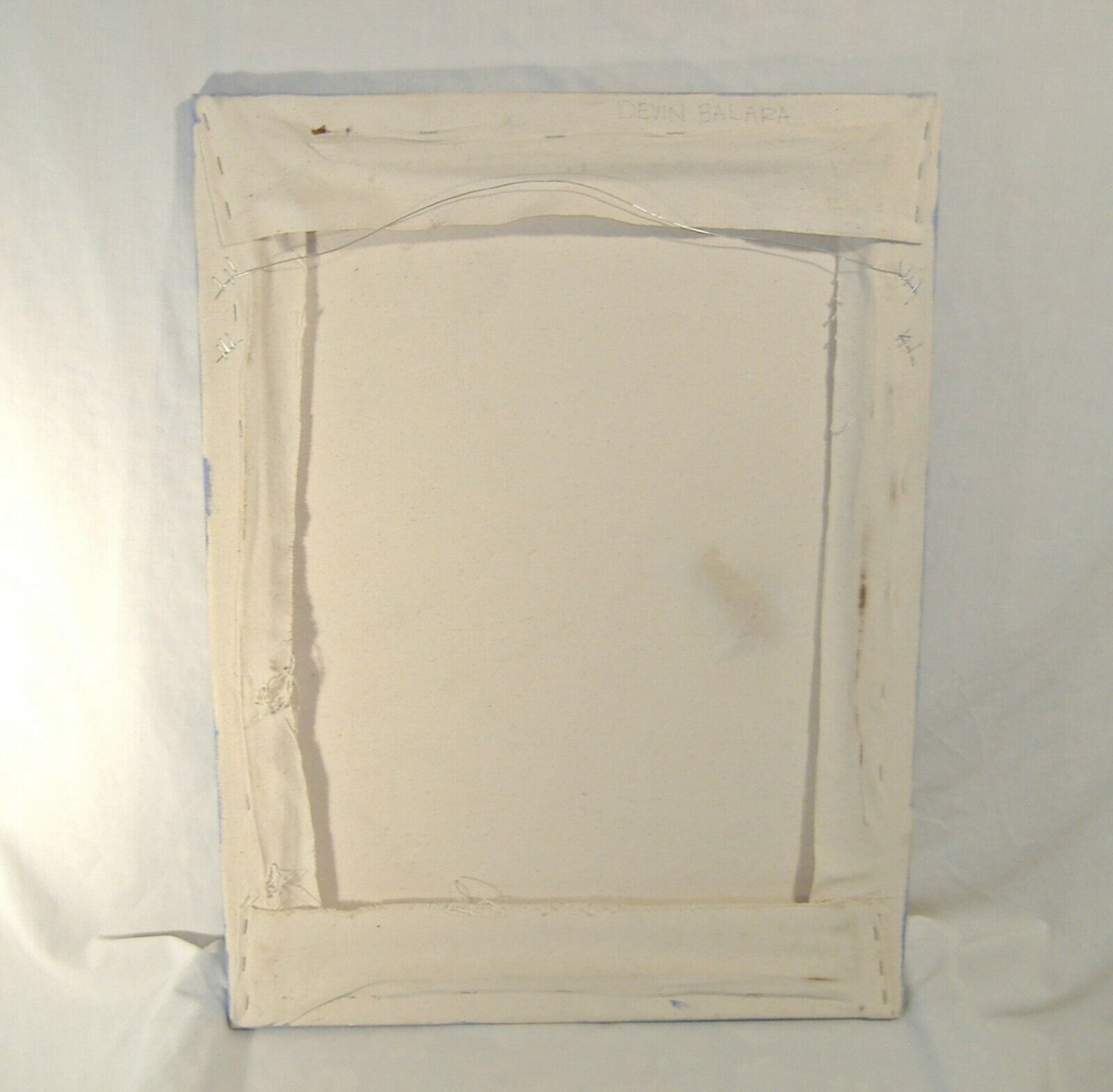 Abstract Finger Painting Acrylic Stretched Canvas Florida Artist