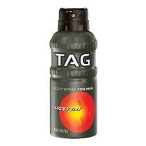 Tag Body Shots 3.5 oz. Body Spray for Men LUCKY DAY Scent *NEW*