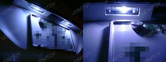 White LED License Plate Lights Lexus RX350 GX470 LX #02
