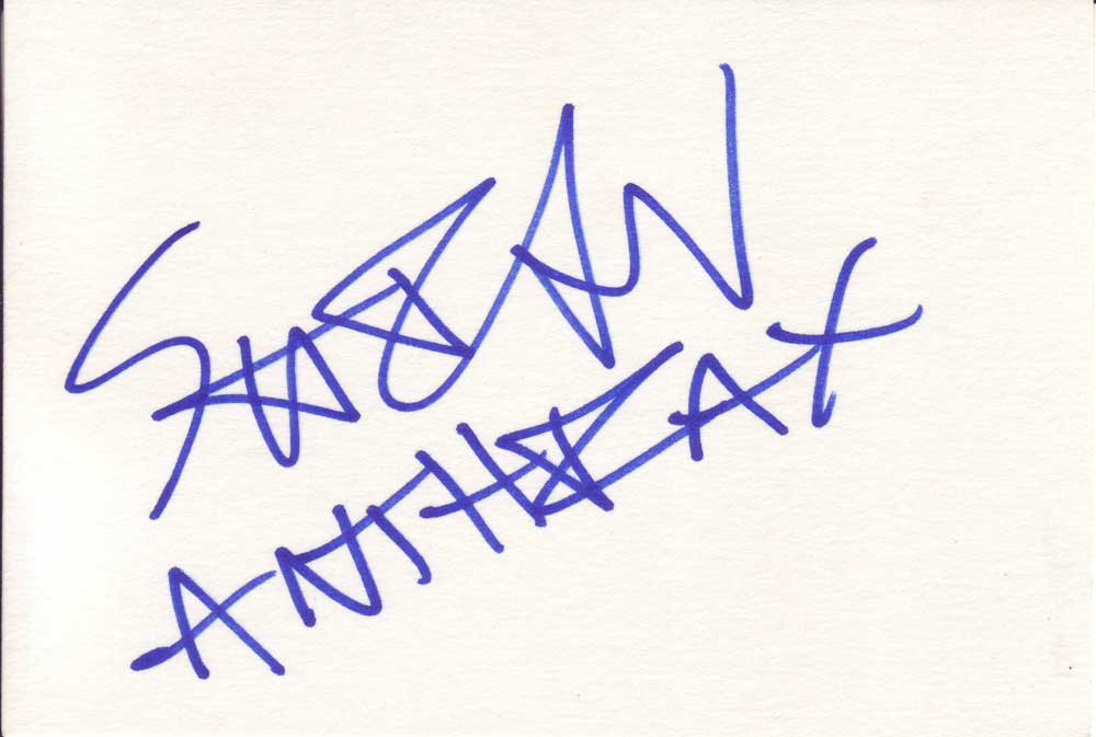 Scott Ian Autographed Index Card