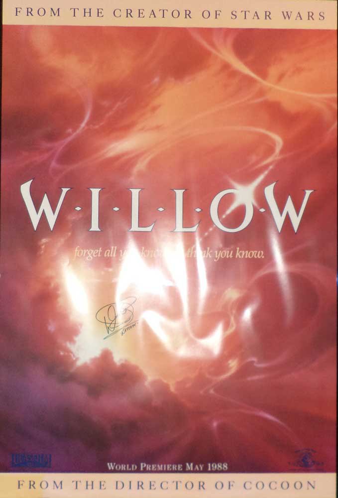 Willow in-person autographed ORIGINAL Poster
