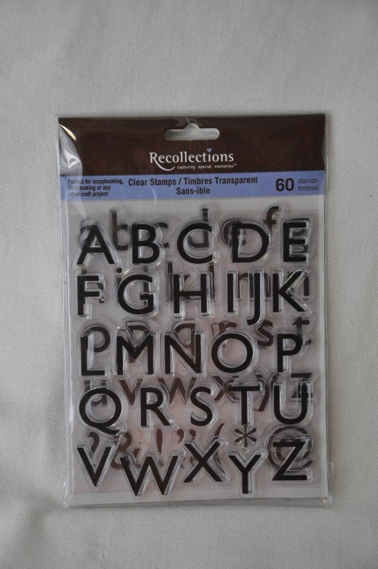 Recollections Clear Stamps - Sans-ible - Upper & Lower case alphabet ...