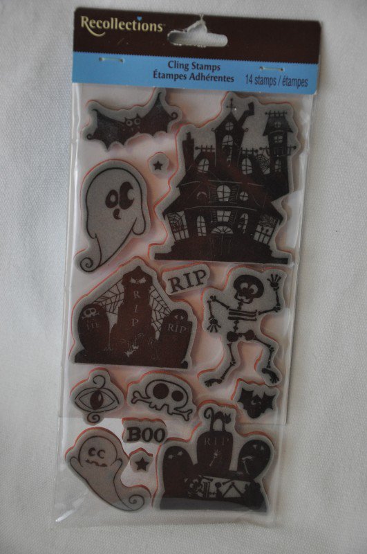 Recollections Rubber Cling Halloween Ghosts Stamp set 14 171820 Haunted ...