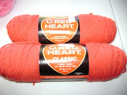 2 Skeins Red Heart Yarn Acrylic 4 Ply 282 Rust