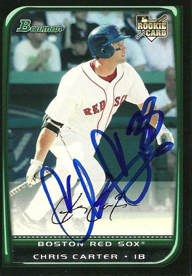 2008 Bowman Draft Chris Carter Autograph